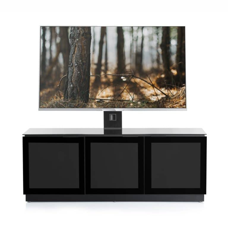 DAIQ2000 Wide Black TV Cabinet for up to 80″ screens | MMT