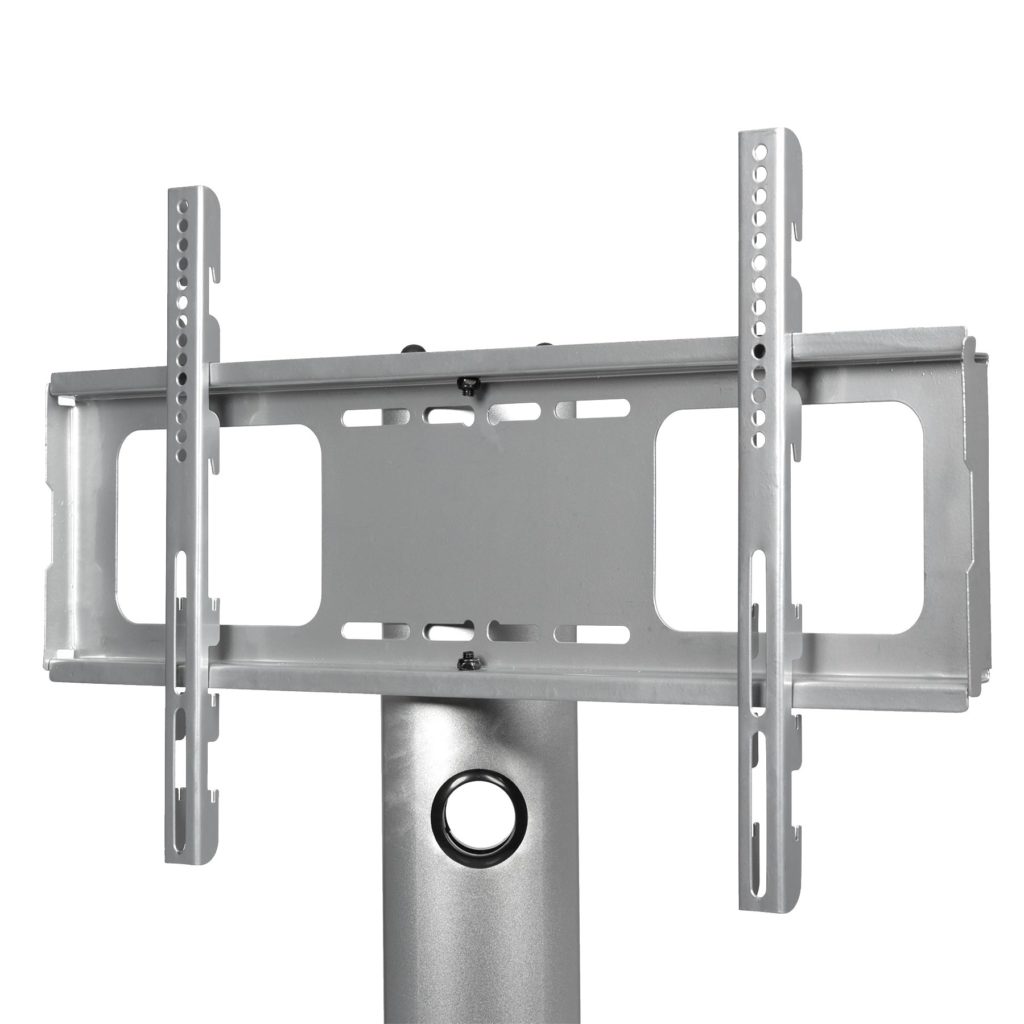 TV Stand with Mount | Clear Glass cantilever TV stand