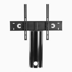 TV Stand with Mount | Clear Glass cantilever TV stand