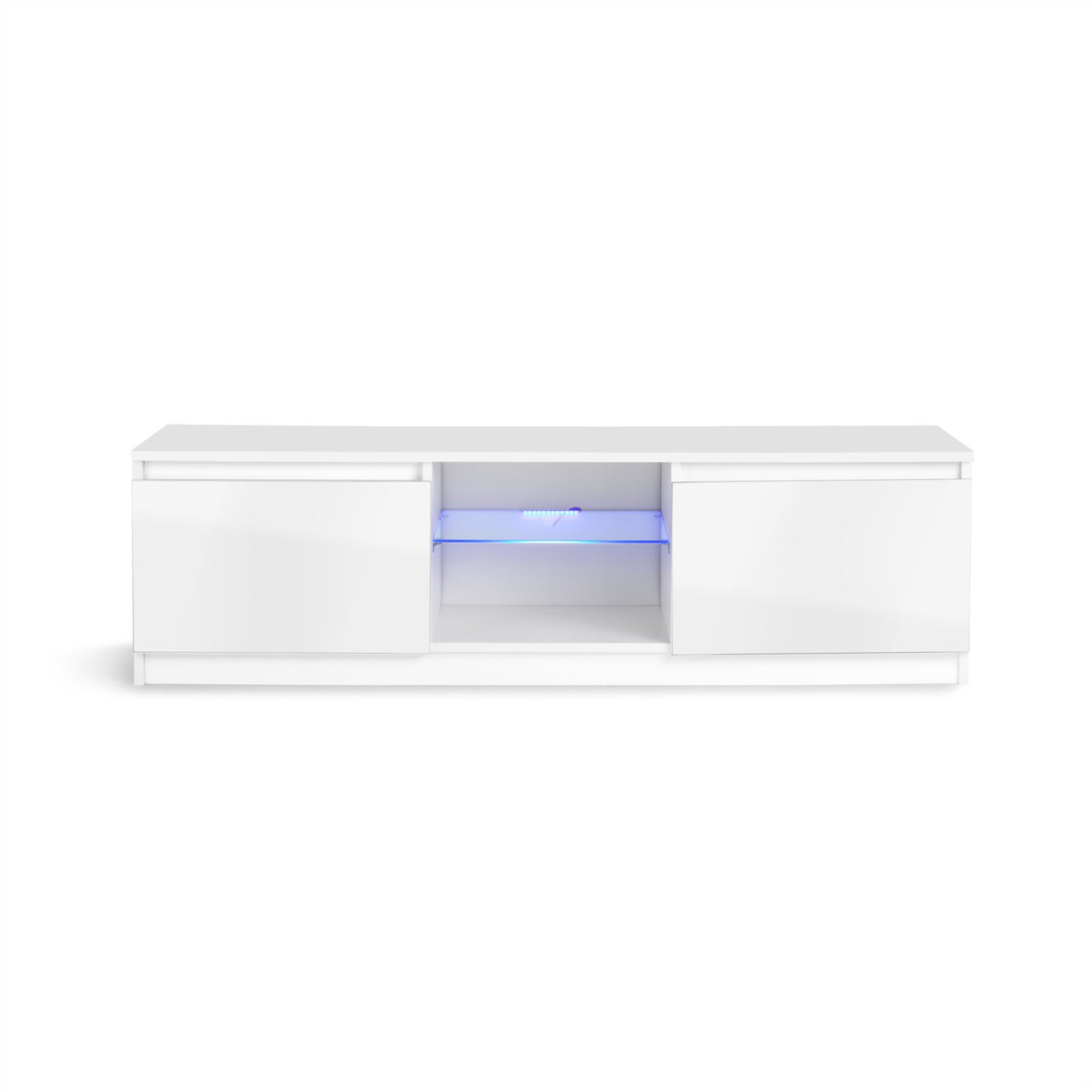 Gloss Black Storage Sideboard with LED lights | MMT-SIB02