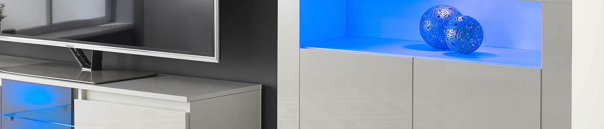 TV Cabinets with built-in LED Lighting | MMT Furniture