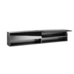 Black Floating TV Unit | Wall-mountable TV Cabinet - TS013 140cm
