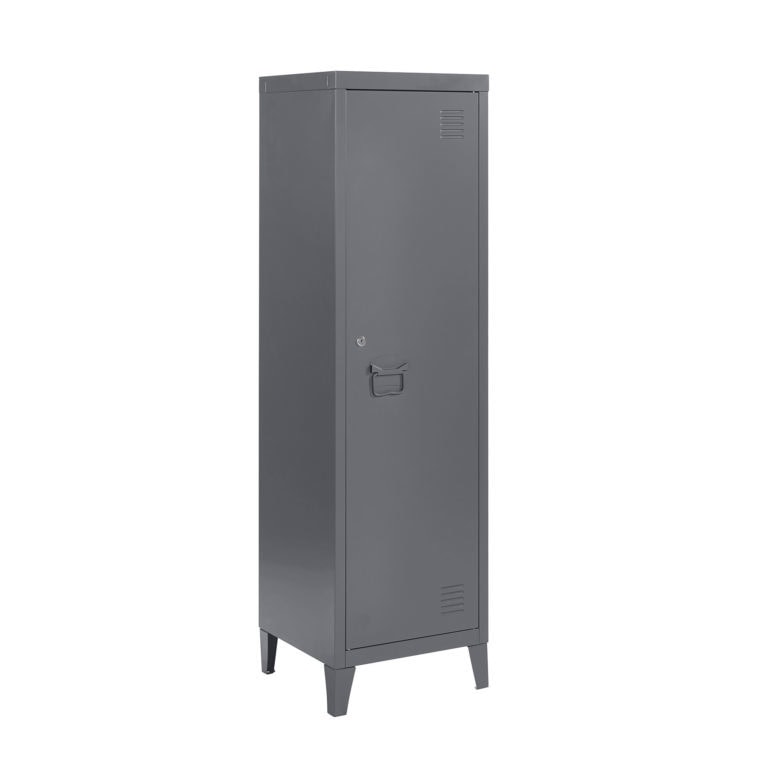 Industrial Style 1 Door Metal Compact Locker in Grey | MMT